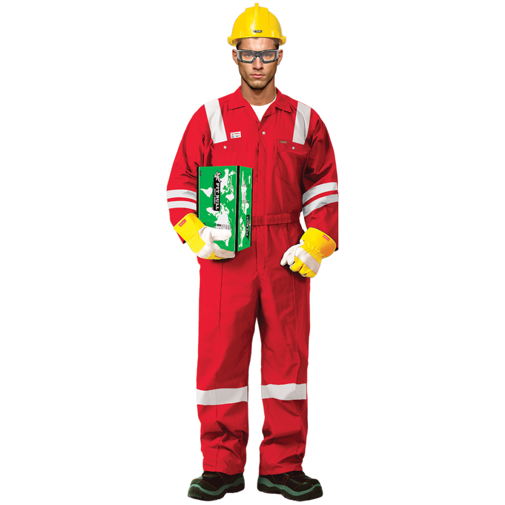 240GSM 100% Cotton Coverall with Reflective – Pitbull Safety Products