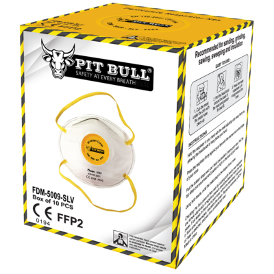 FDM-5009 SLV N95+FFP2 Particulate Respirator (Cup) w/ Valve – Pitbull Safety Products